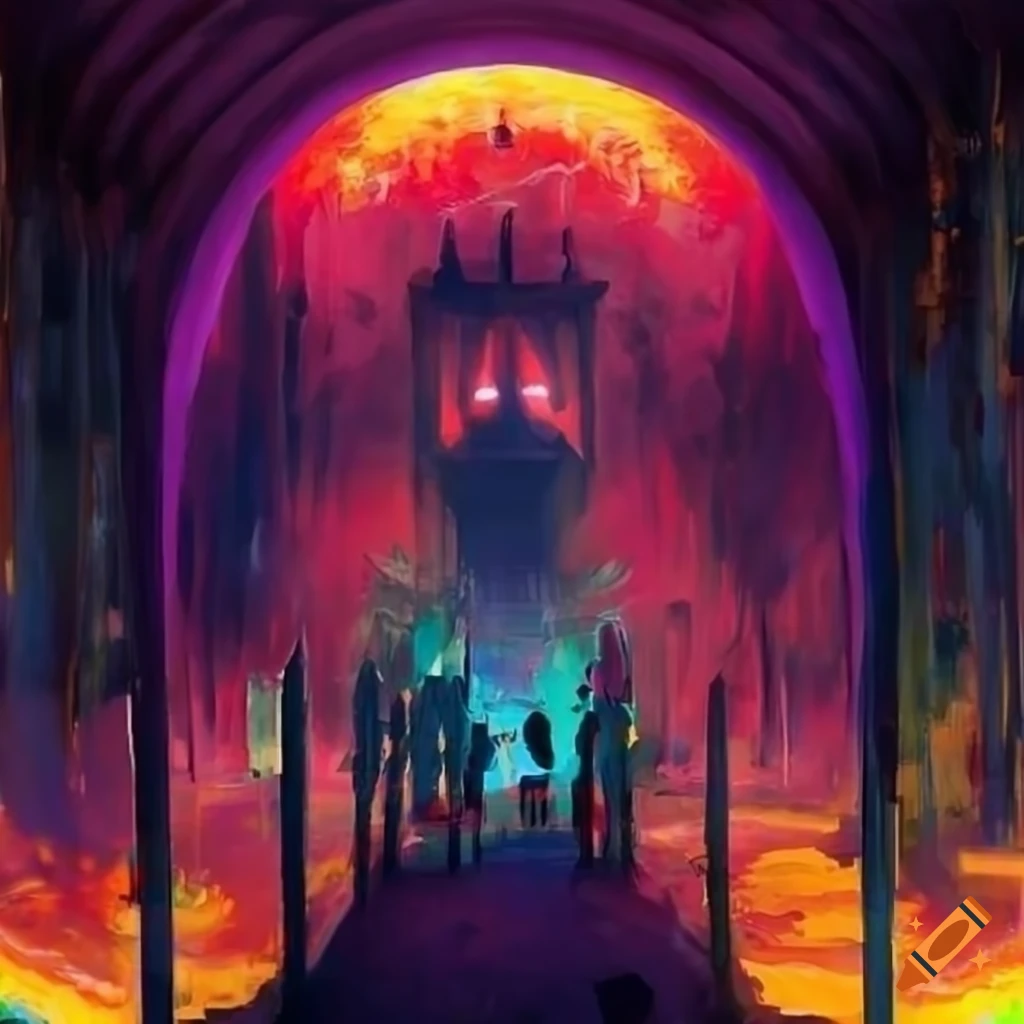 Immersive, colorful video game characters artwork on art books on Craiyon