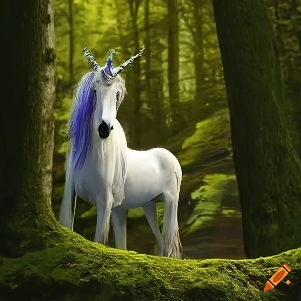 Forest unicorn on Craiyon
