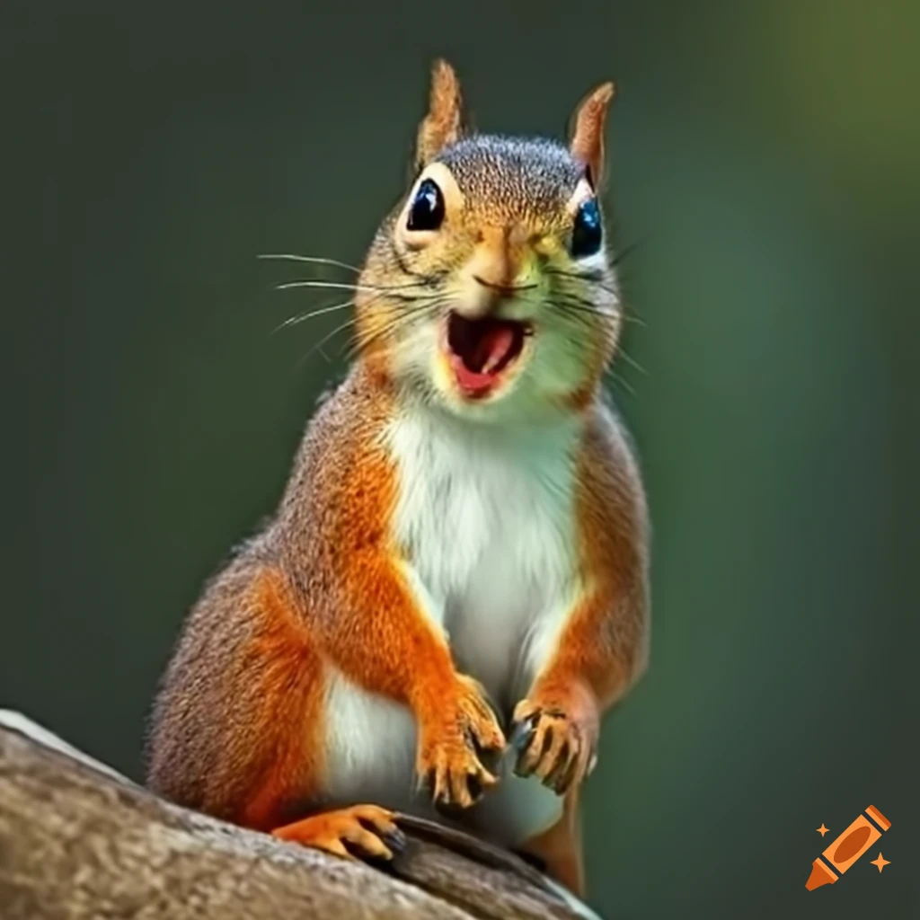 Singing squirrel on Craiyon