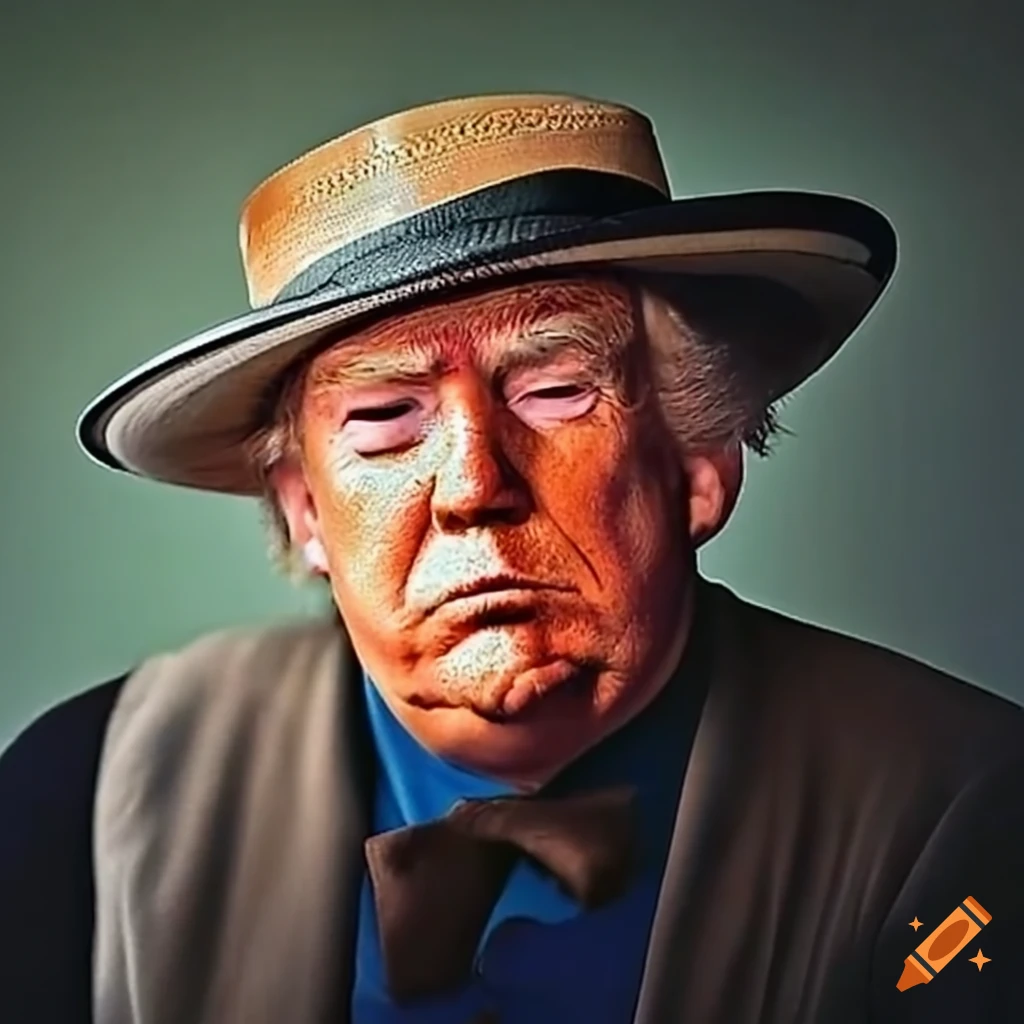 Satirical depiction of donald trump as an amish person on Craiyon