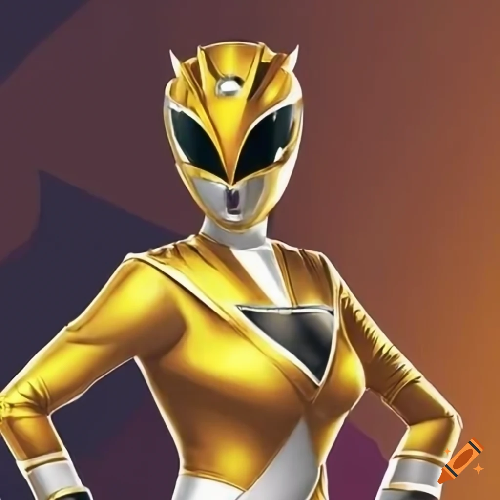 Female gold power ranger with a cool pharaoh theme on Craiyon