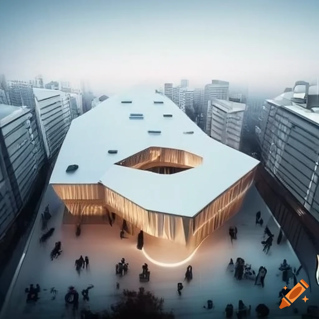 Community center inspired by ewha womans university design by dominique ...