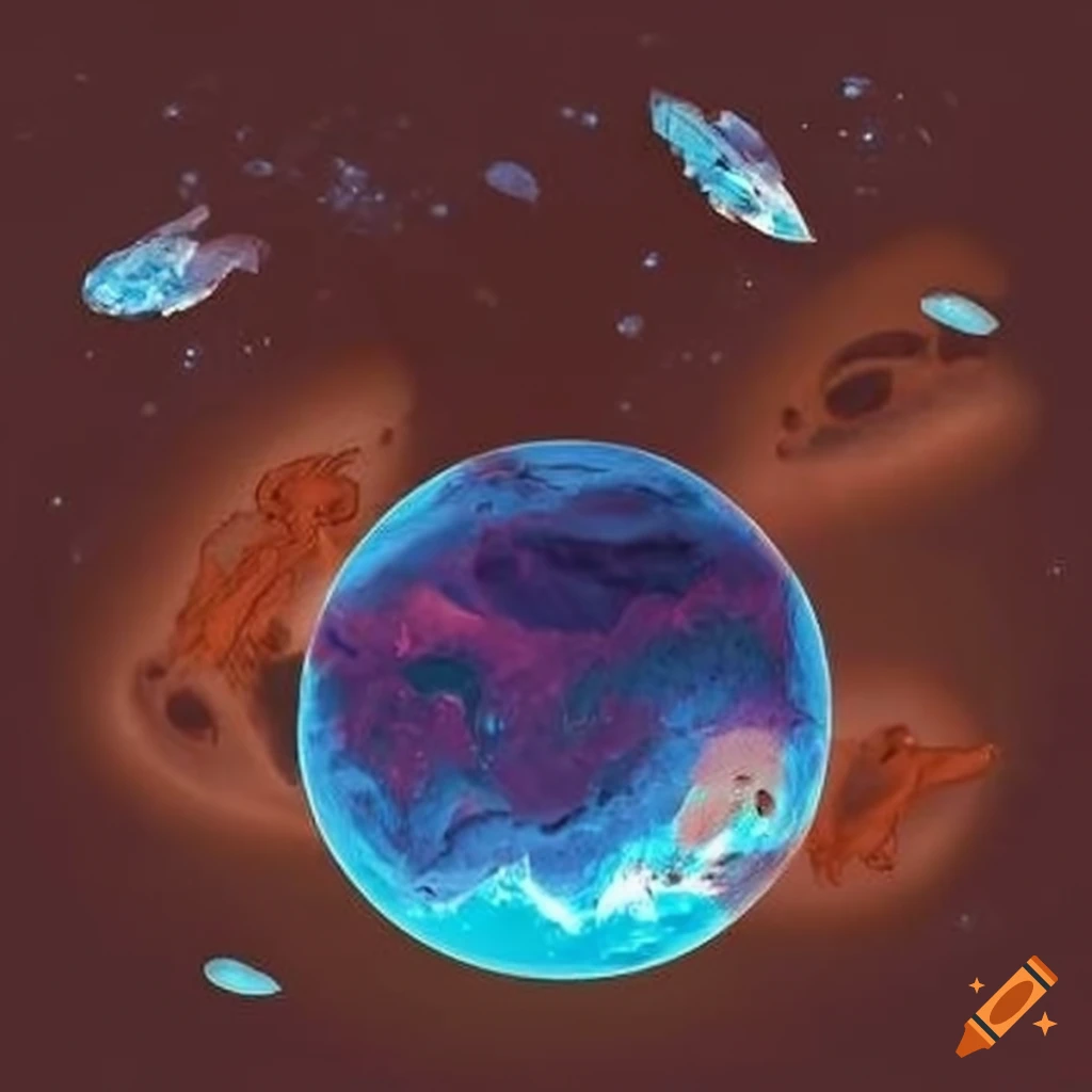 Mysterious and deadly planet on Craiyon