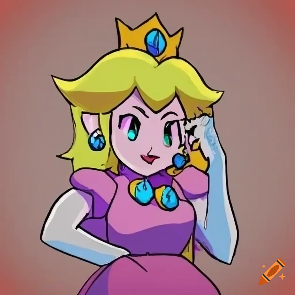 Fnf princess peach idle animation on Craiyon
