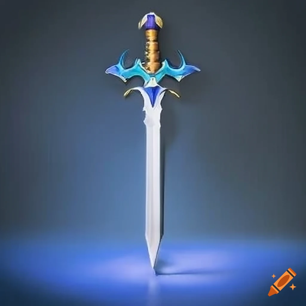 Magic straight and perfect master sword on Craiyon