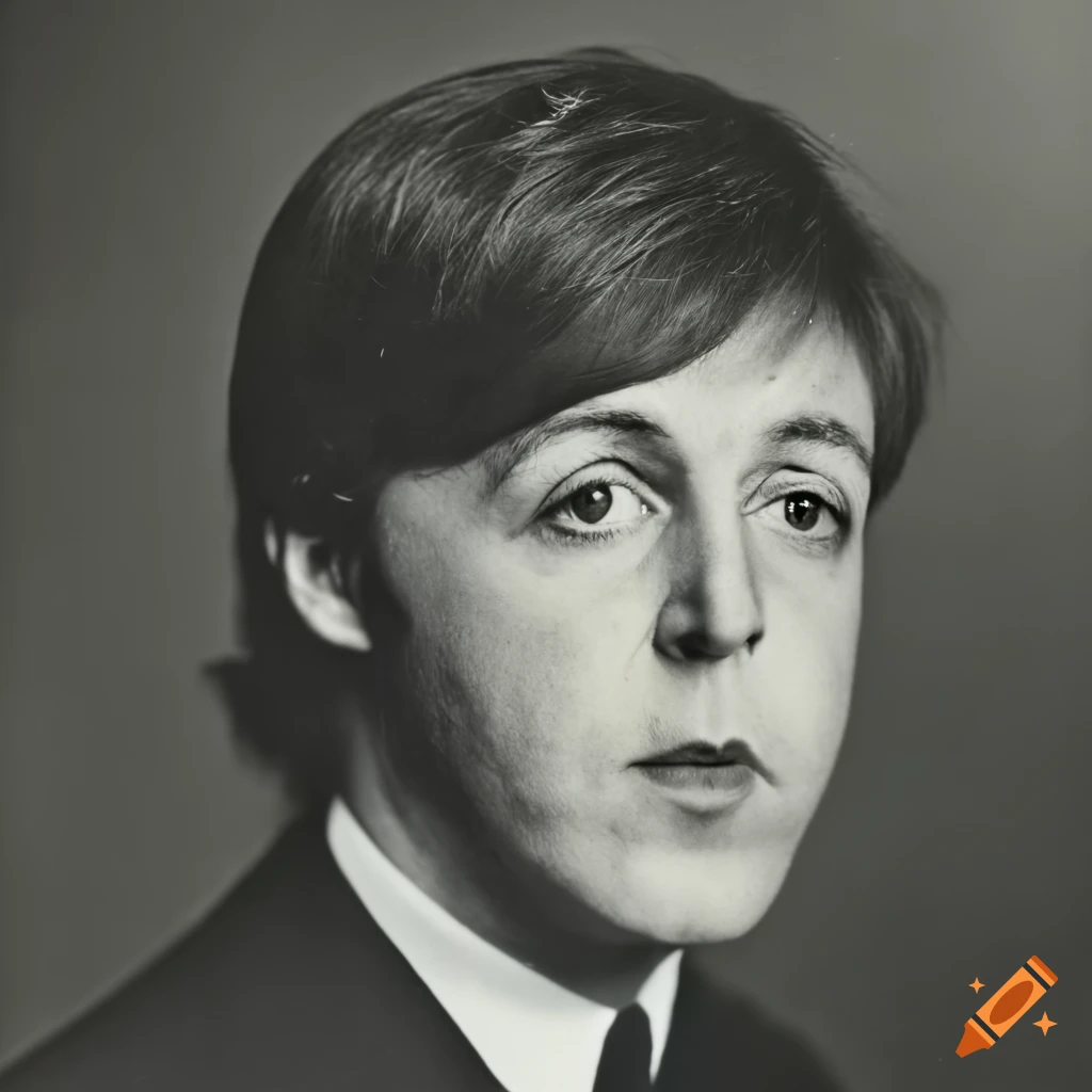 Vintage close-up portrait of Paul McCartney by Berenice Abbott in the 1920s-30s on Craiyon