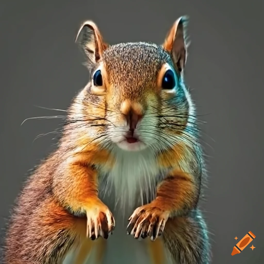 Talking squirrel on Craiyon