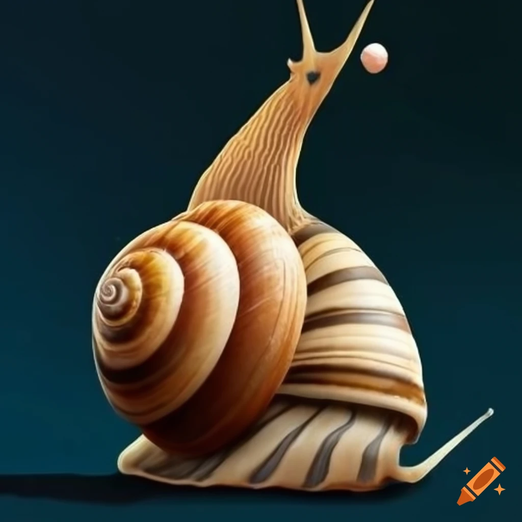 God of francium depicted as a big french snail on Craiyon