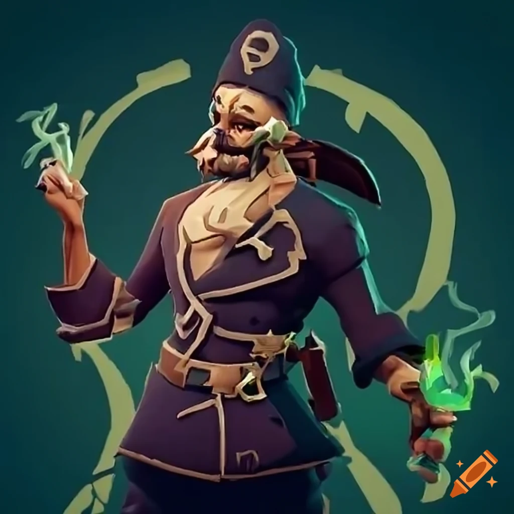 Sea of Thieves pirates enjoying a moment on Craiyon