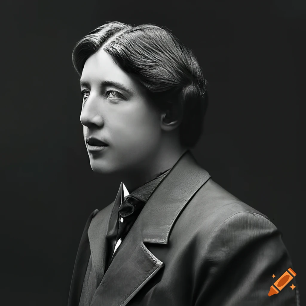 Oscar wilde portrait on Craiyon