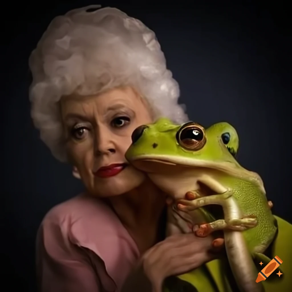 Frog representation of golden girls sitcom characters in hyper-realism ...