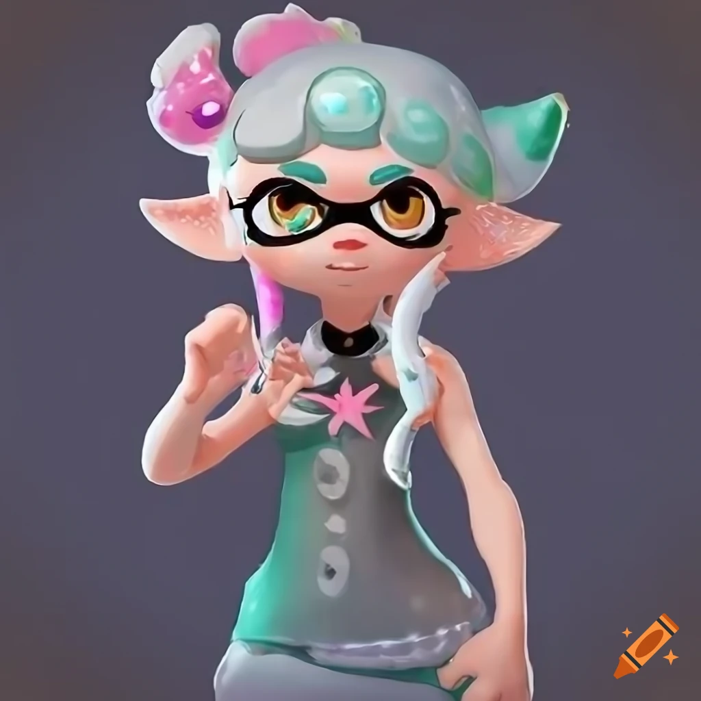 Marie from splatoon video game on Craiyon