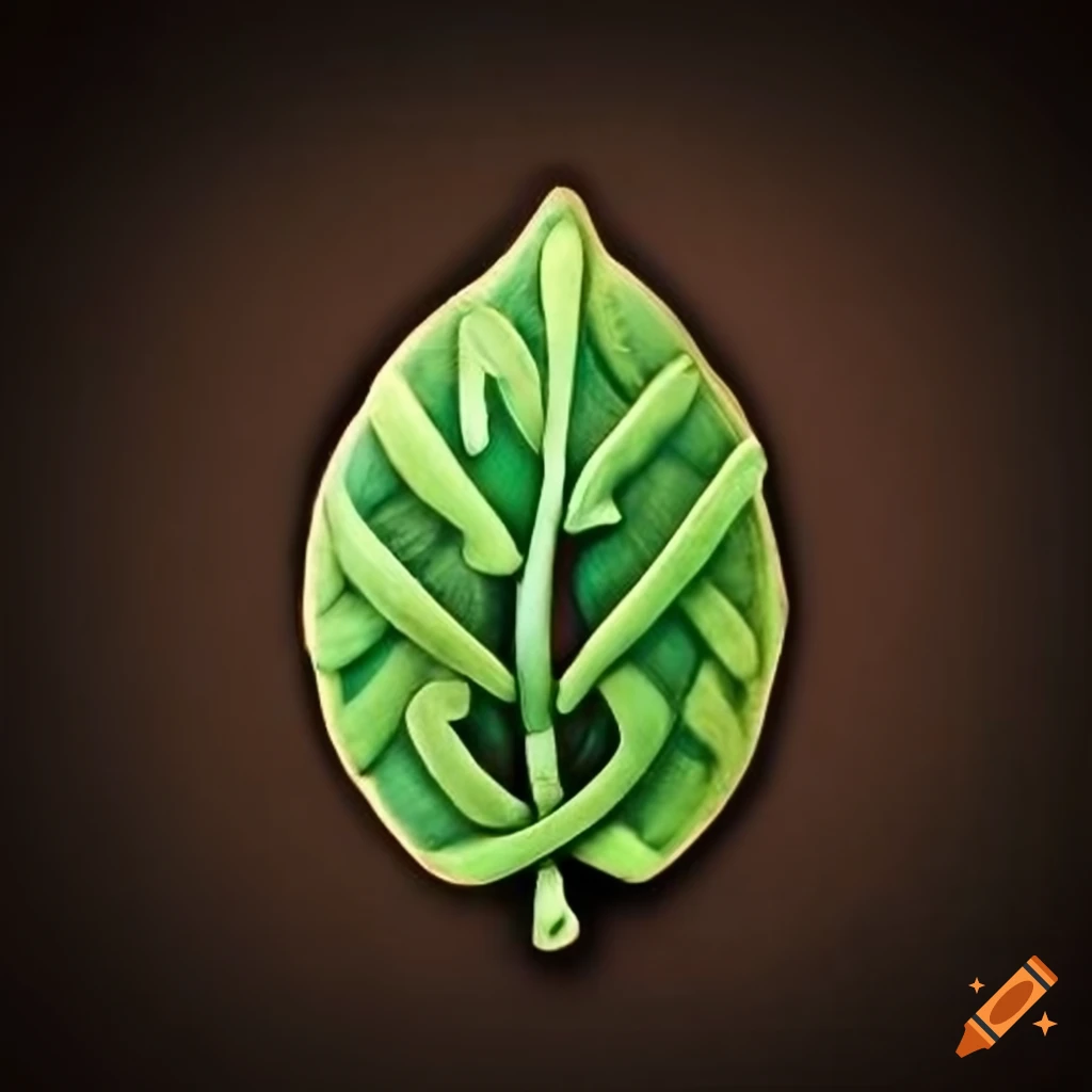 Celtic knot olive leaf design on Craiyon