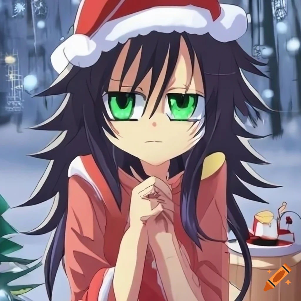 Tomoko kuroki christmas on Craiyon
