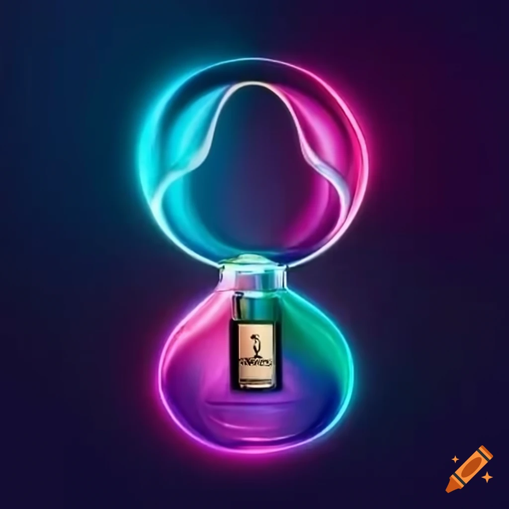 Fragrance company logo with Kenneth and Angel text on Craiyon