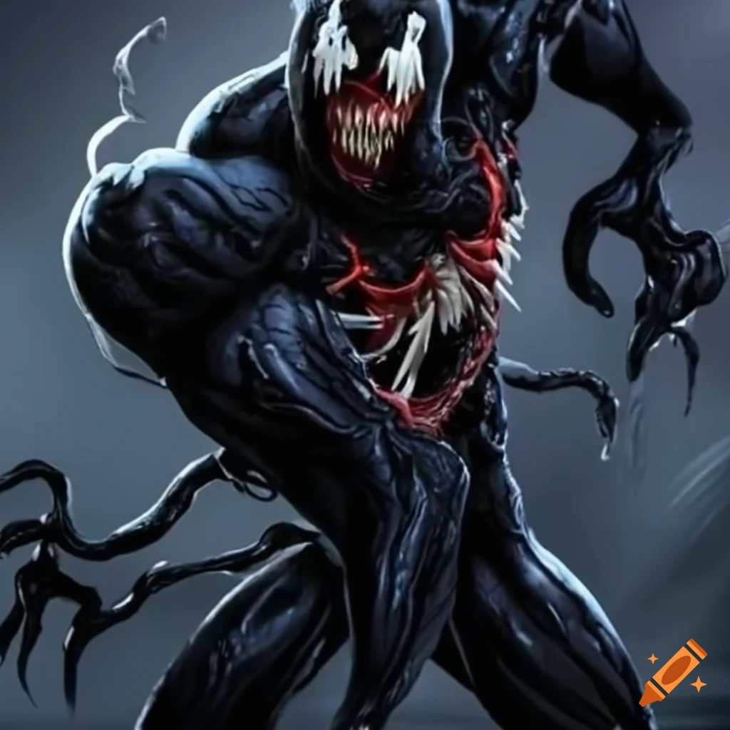 Venom symbiote on Craiyon