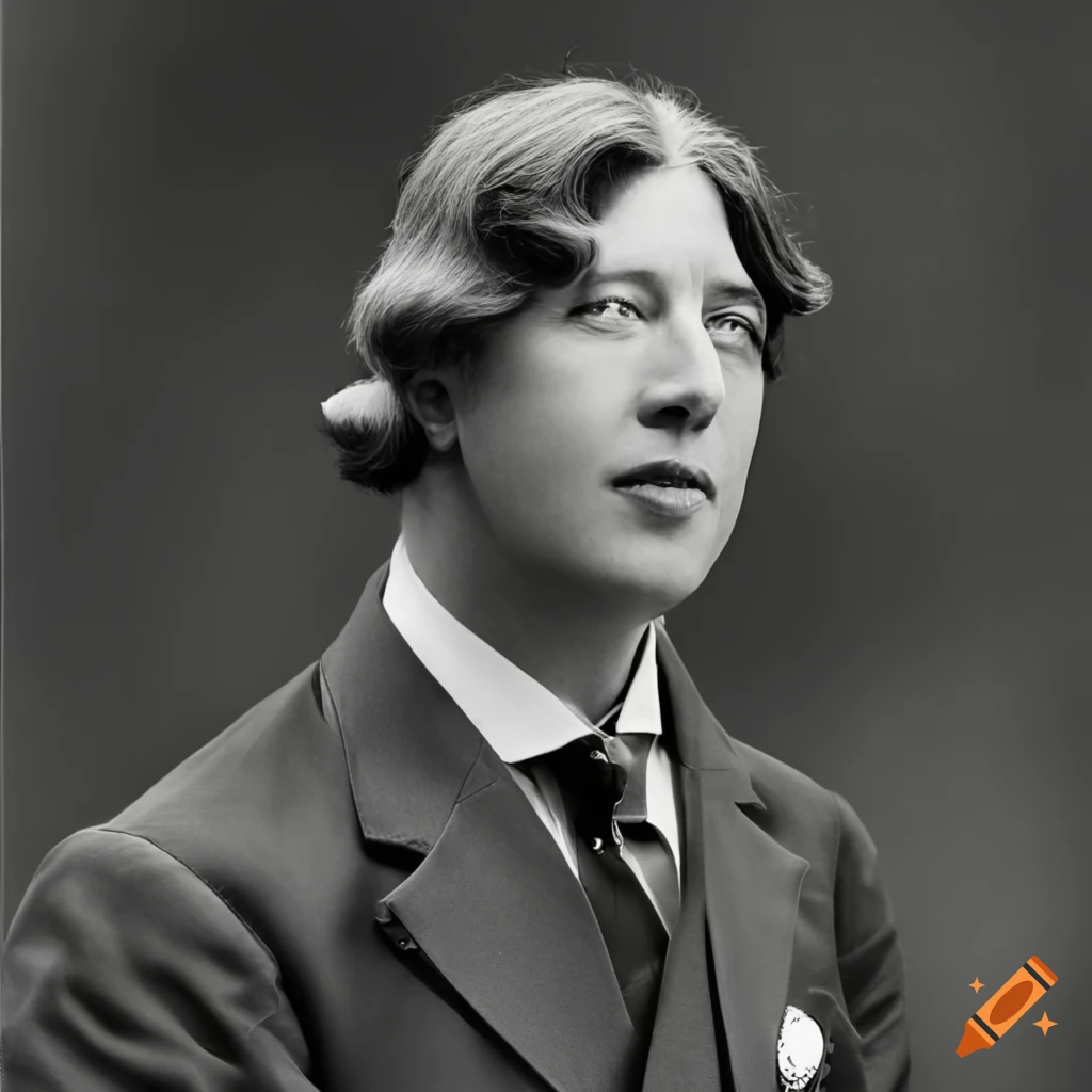 Oscar wilde portrait on Craiyon