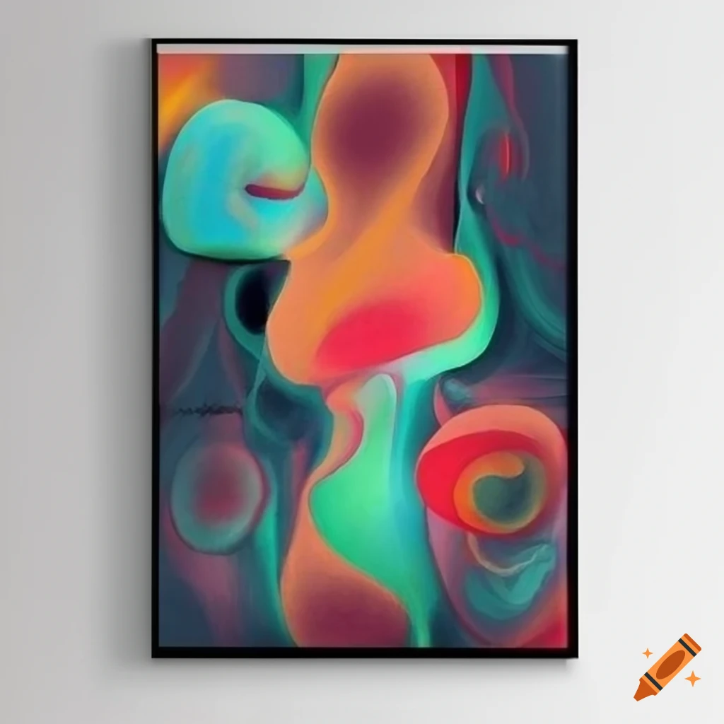 Abstract art poster for relationship counseling services on Craiyon