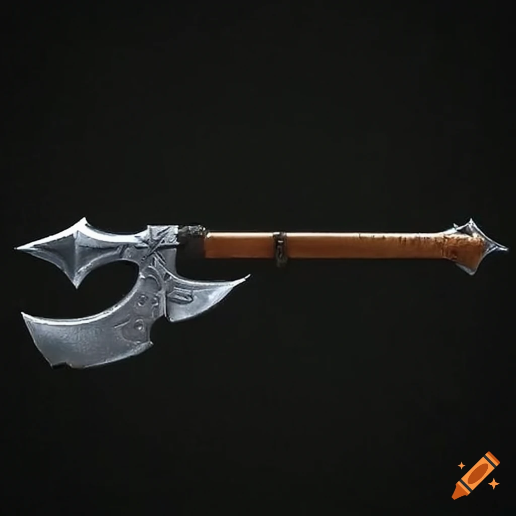 Mythic perfect master halberd on Craiyon