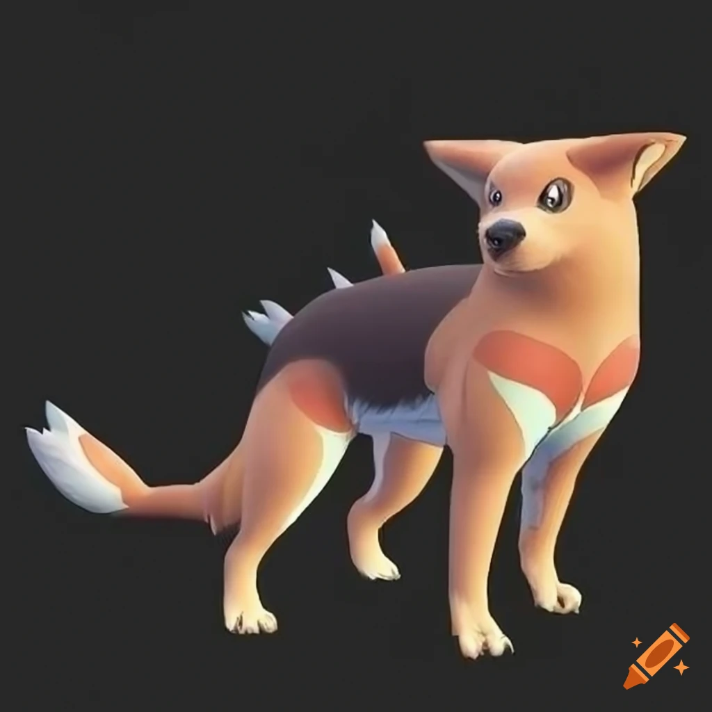 Aloan region pokemon depicted as dogs on Craiyon