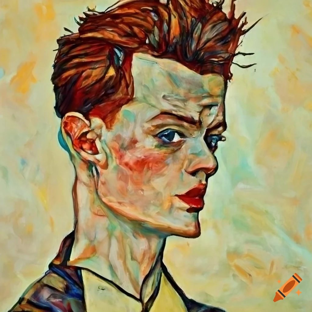 Portrait of wally neuzil in the style of egon schiele on Craiyon