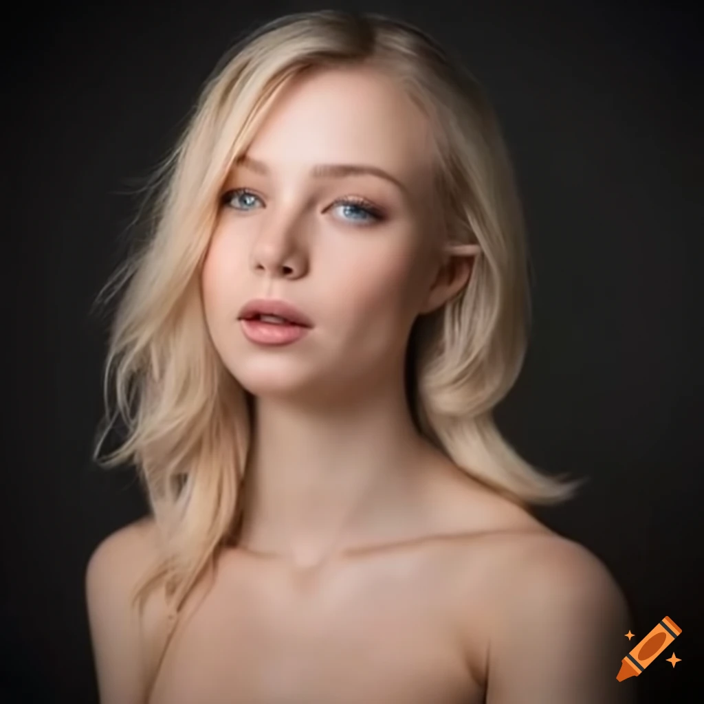 Cute Blonde Woman On Craiyon