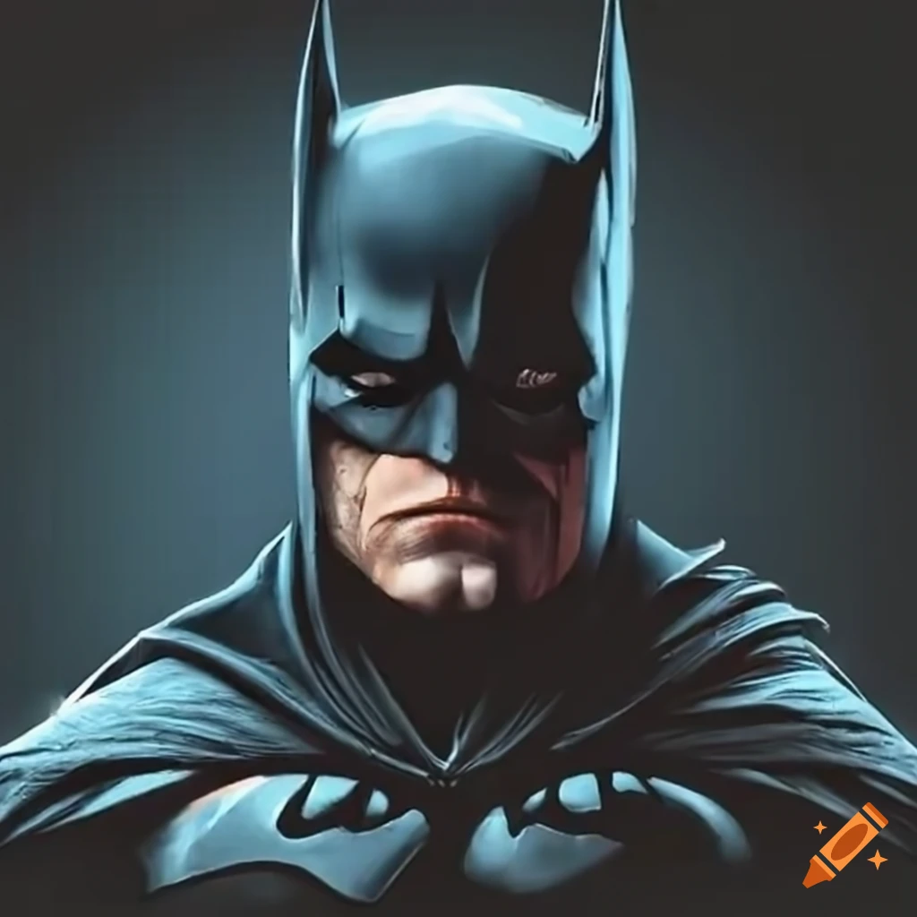 Batman showing emotion on Craiyon