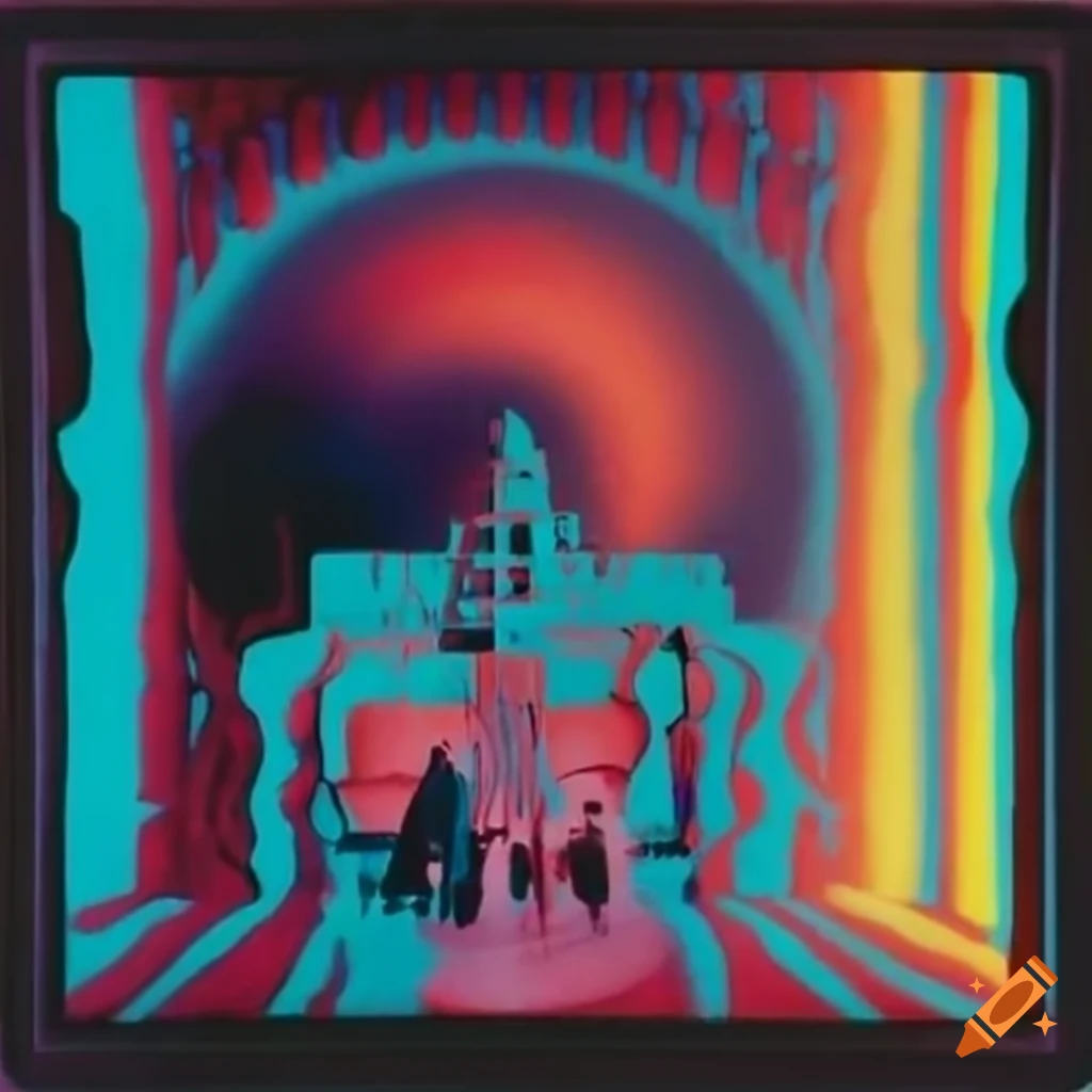 1970s pink floyd animation with psychedelic visuals by gerald scarfe on ...