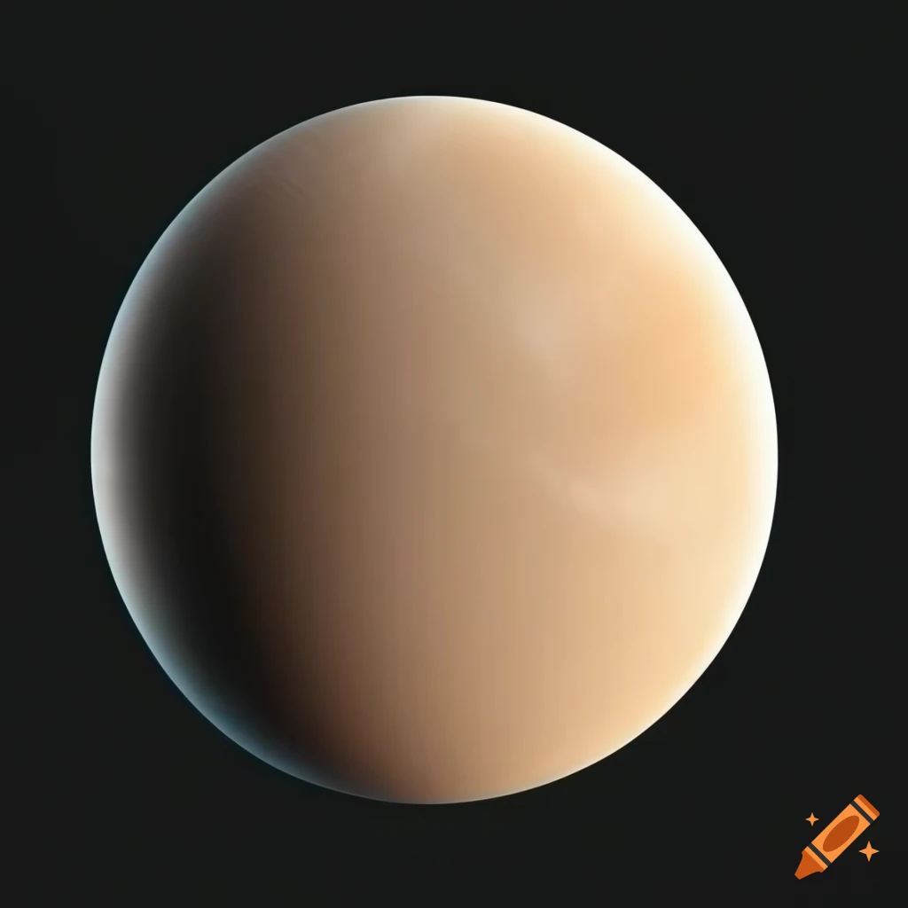3D beige planet on black background on Craiyon