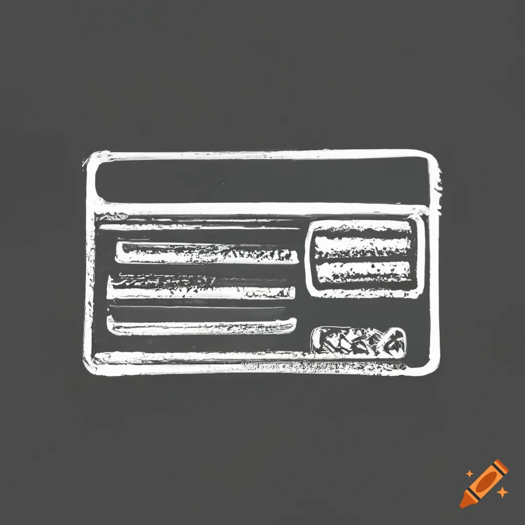 Chalk credit card on Craiyon
