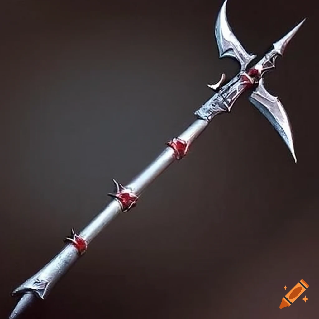 Magic perfect master halberd on Craiyon