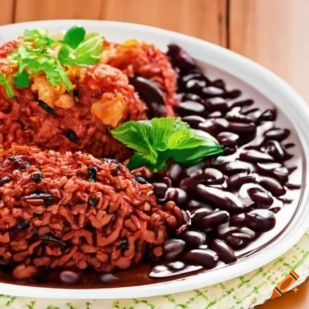 Traditional costa rican rice and beans dish on Craiyon
