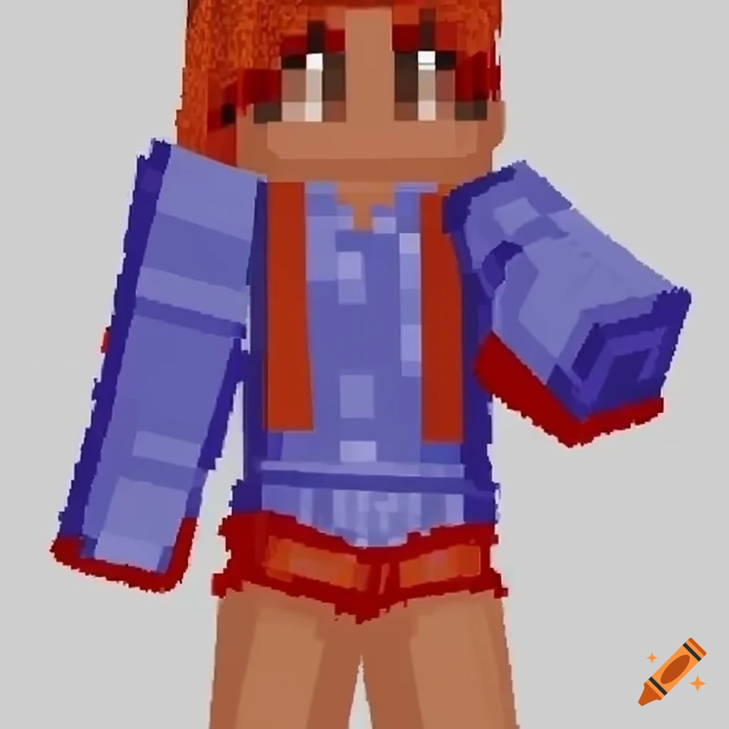 Ice Spice the rapper in Minecraft skin style on Craiyon