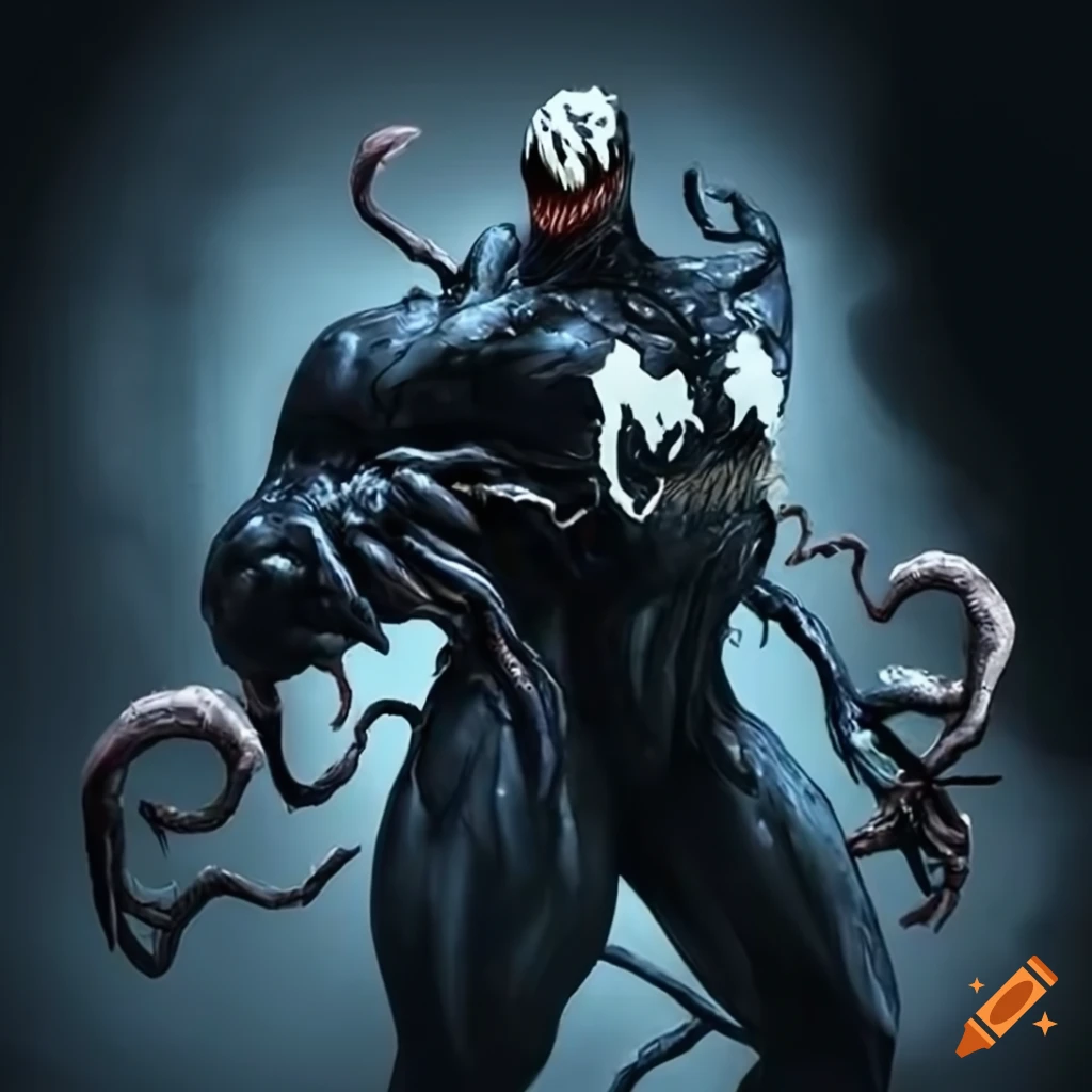 Venom symbiote on Craiyon