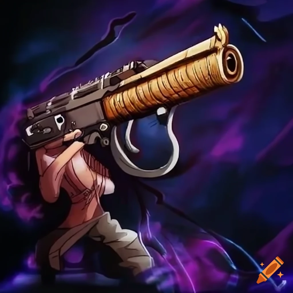 One piece gun on Craiyon