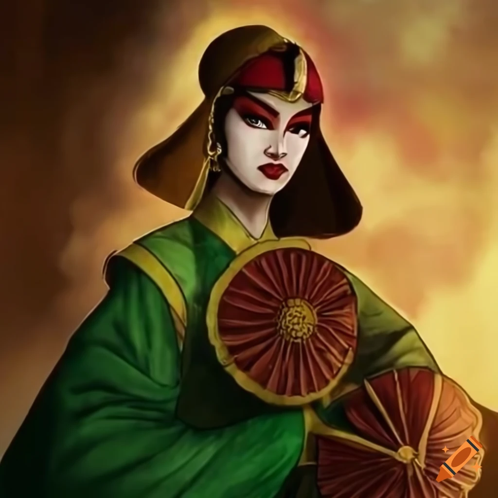 Avatar kyoshi in ming dynasty royal attire on Craiyon