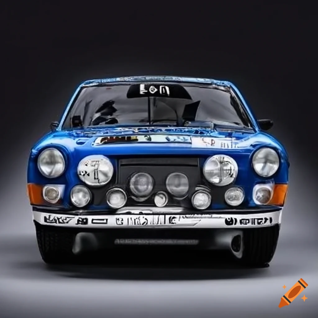 Modern fictional rally car on Craiyon