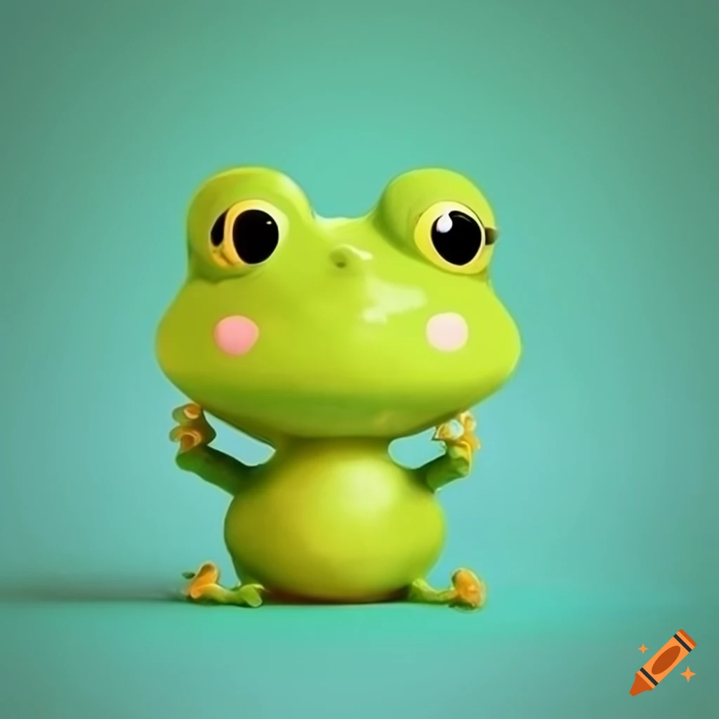Cute frog on Craiyon