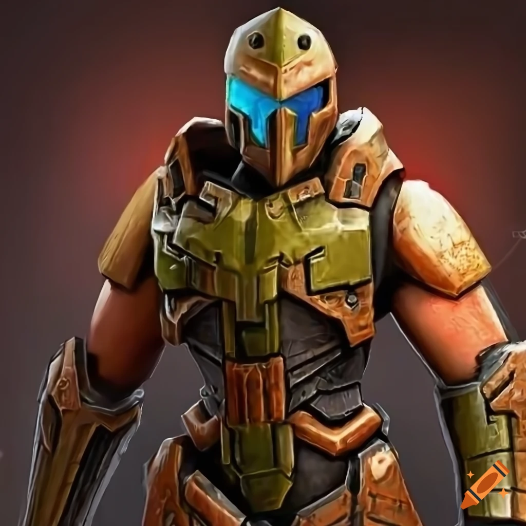 Quake 2 knight with heavy sword on Craiyon