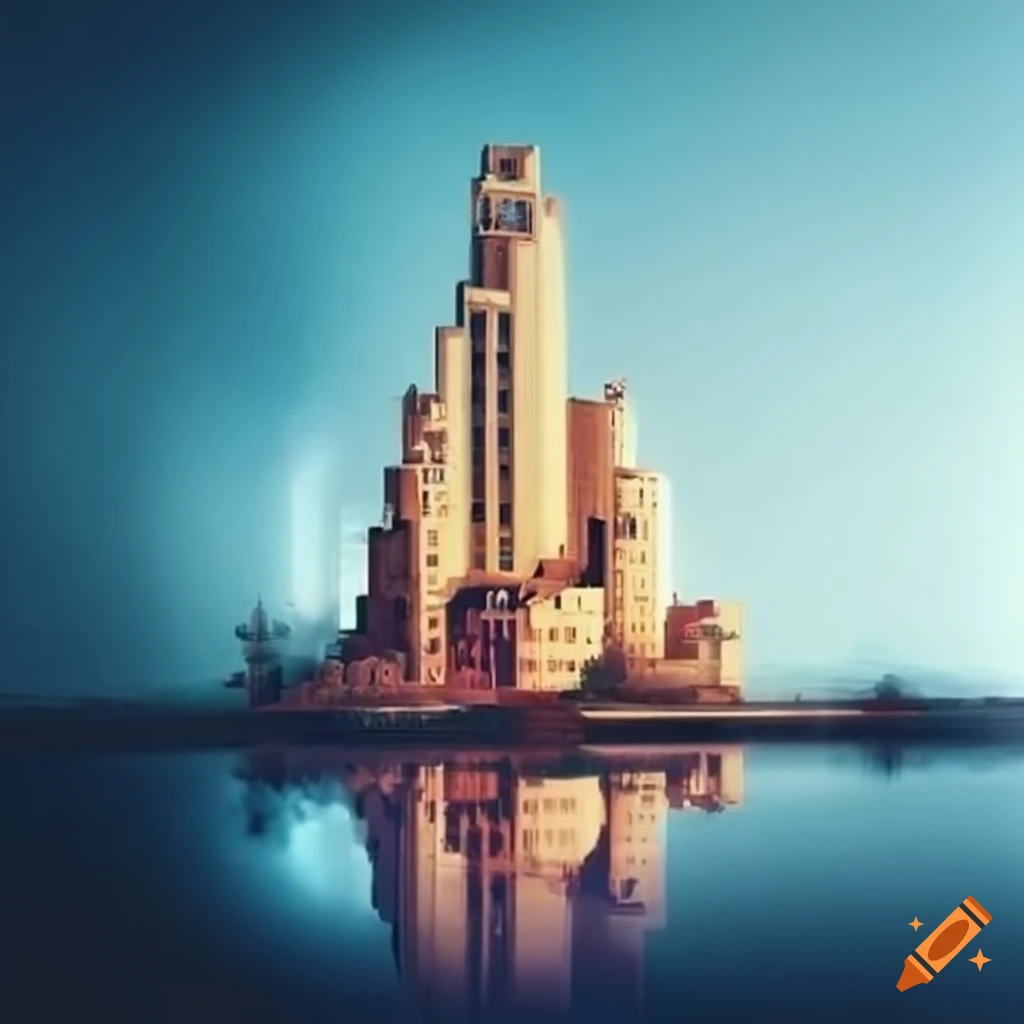 Modern building architecture on Craiyon