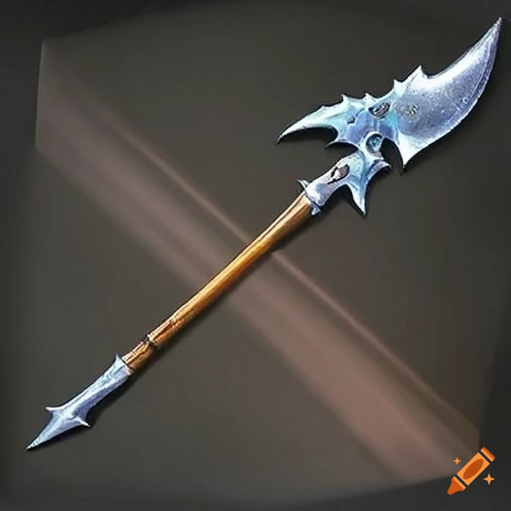 Magic perfect master halberd on Craiyon