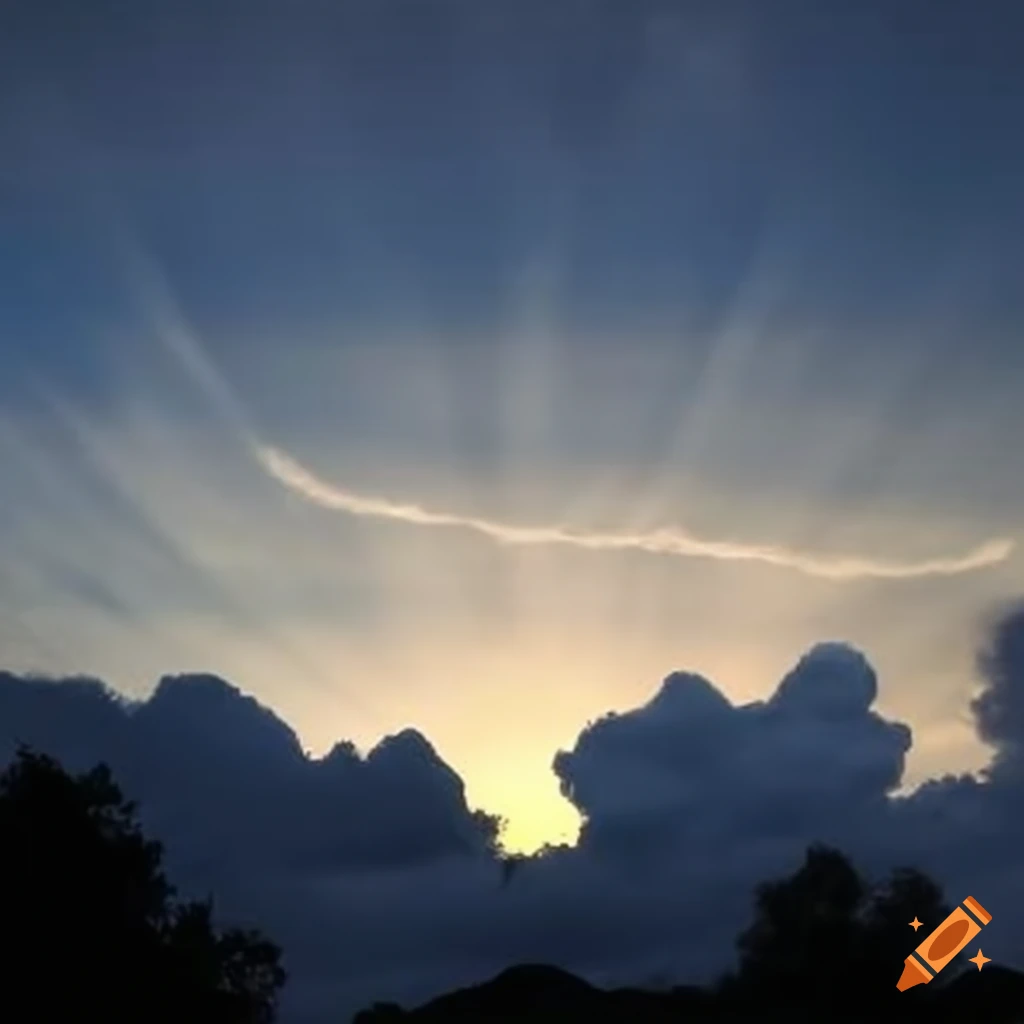 Cloudy afternoon scene on Craiyon