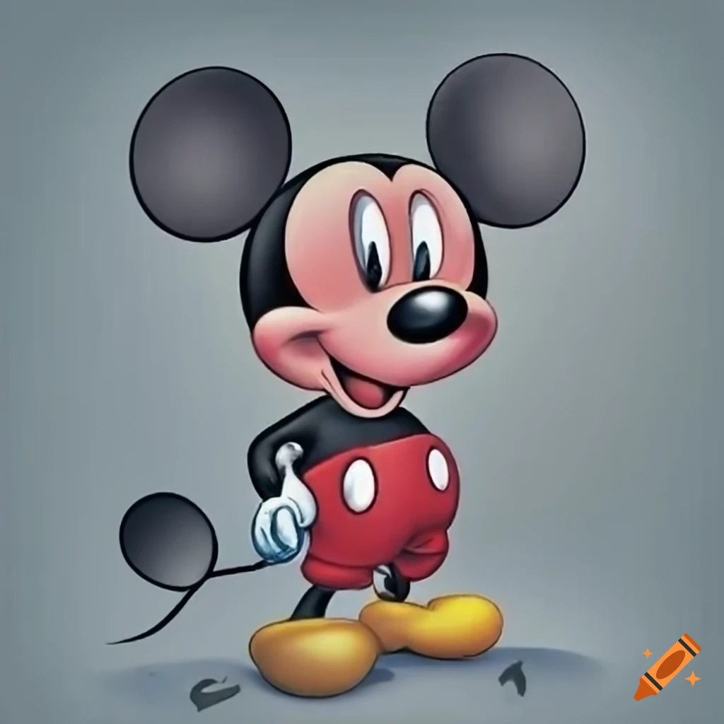 Mickey mouse character on Craiyon