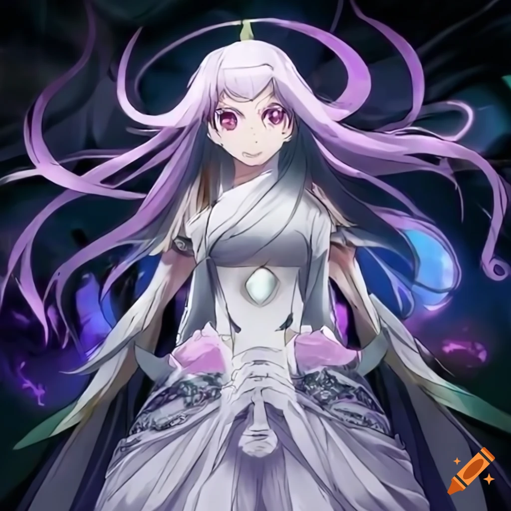 Anime spirit holy specter witch with divine help on Craiyon