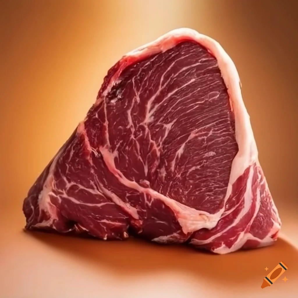 Triangular piece of dried beef with sharp edges on Craiyon