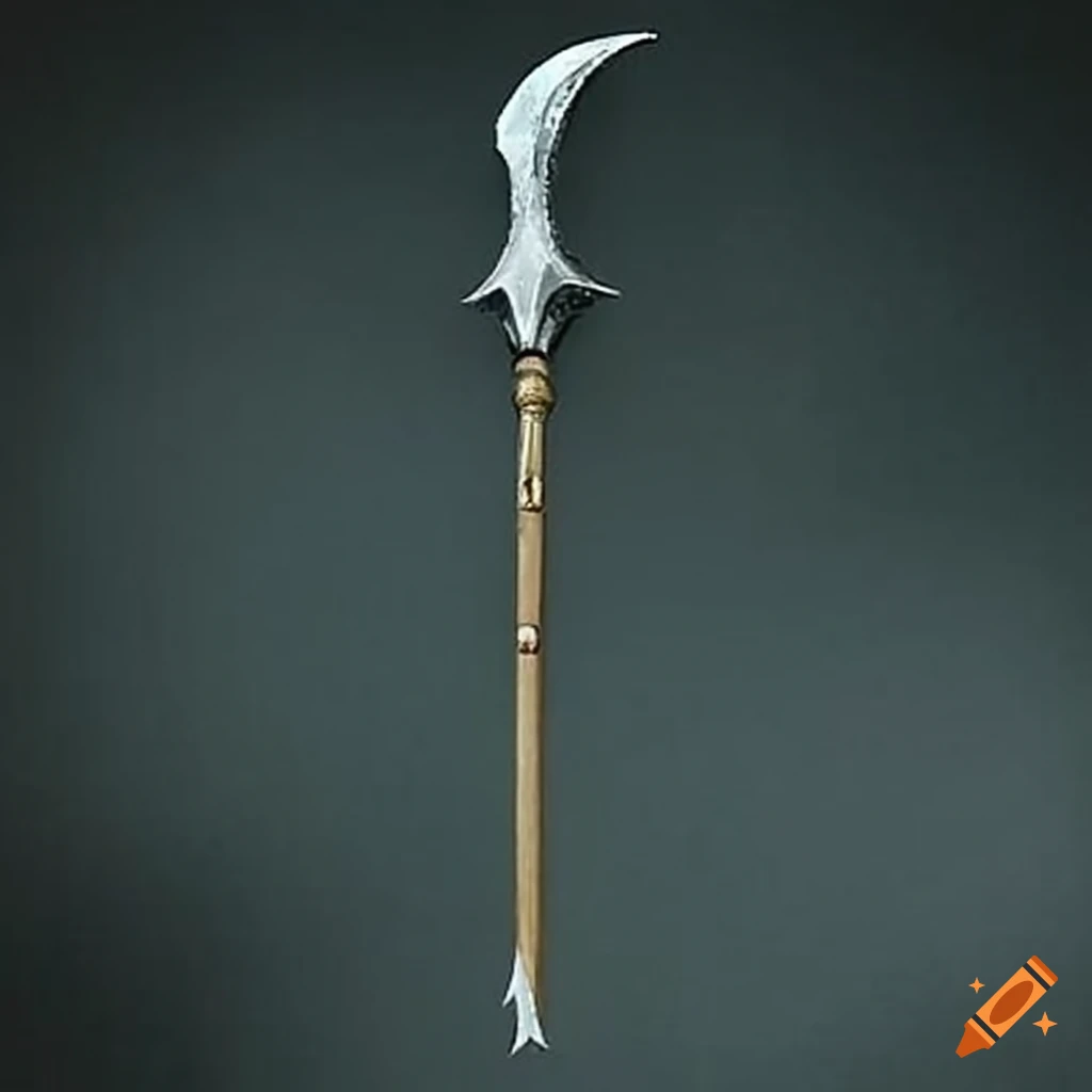 Mythic perfect master halberd on Craiyon