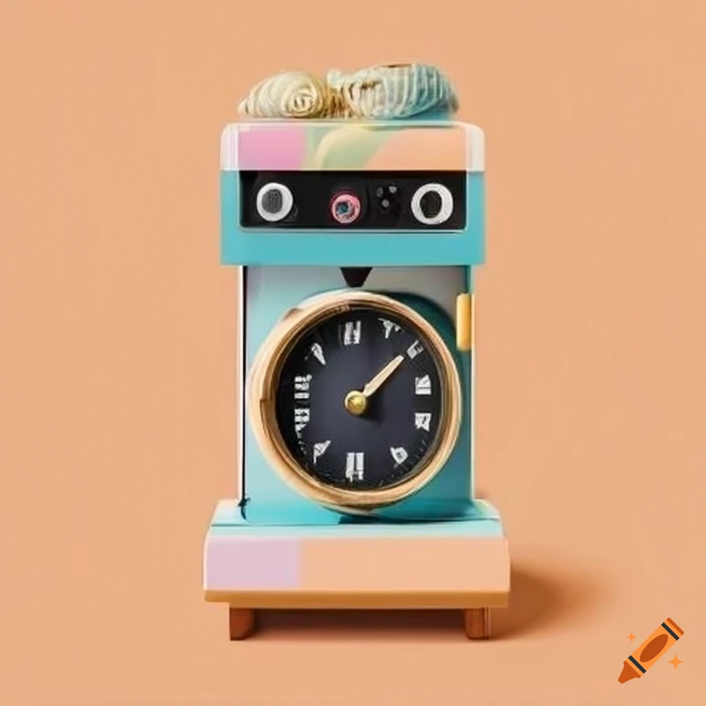 Modern time machine display on Craiyon