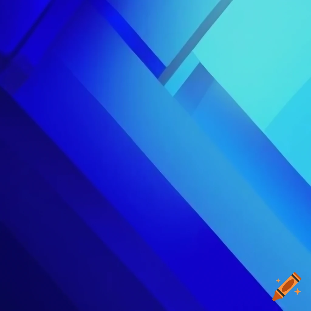 Blue gradient abstract geometry design on Craiyon