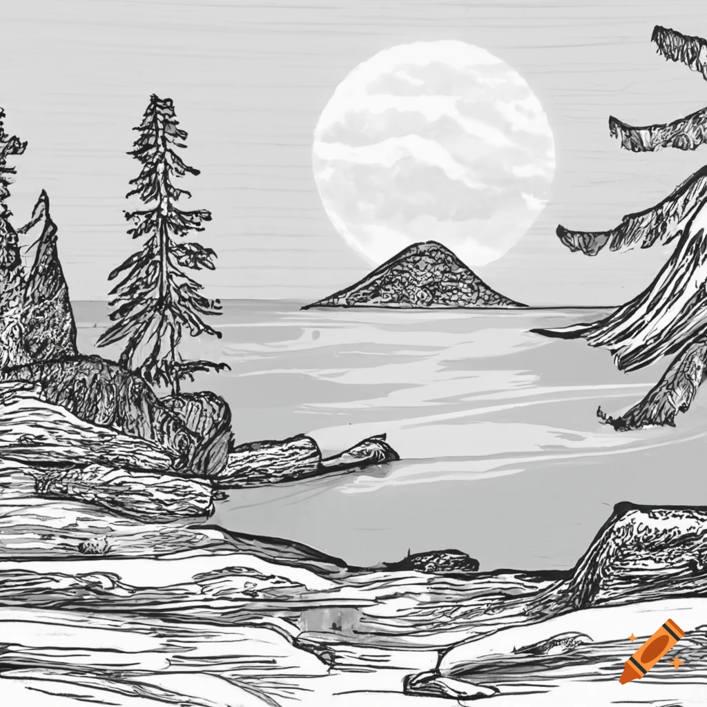 Enchanted ethereal scenery of Salt Spring Island, BC, Canada on Craiyon