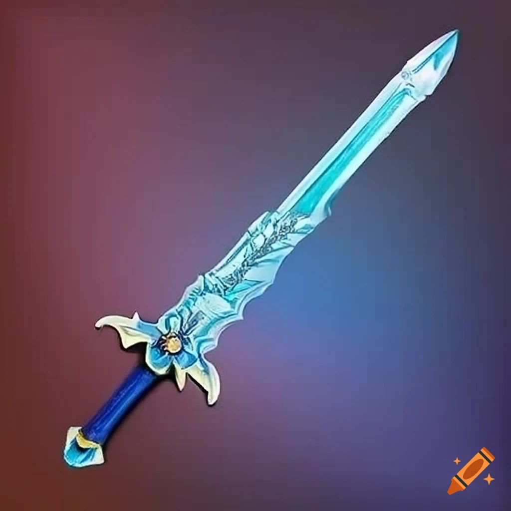 Magic master sword with a straight perfect design on Craiyon